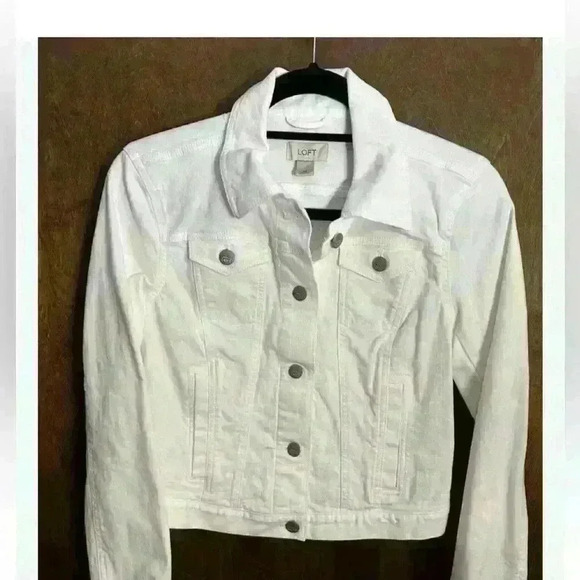 LOFT | Jackets & Coats | New White Jean Jacket From Loft | Poshmark